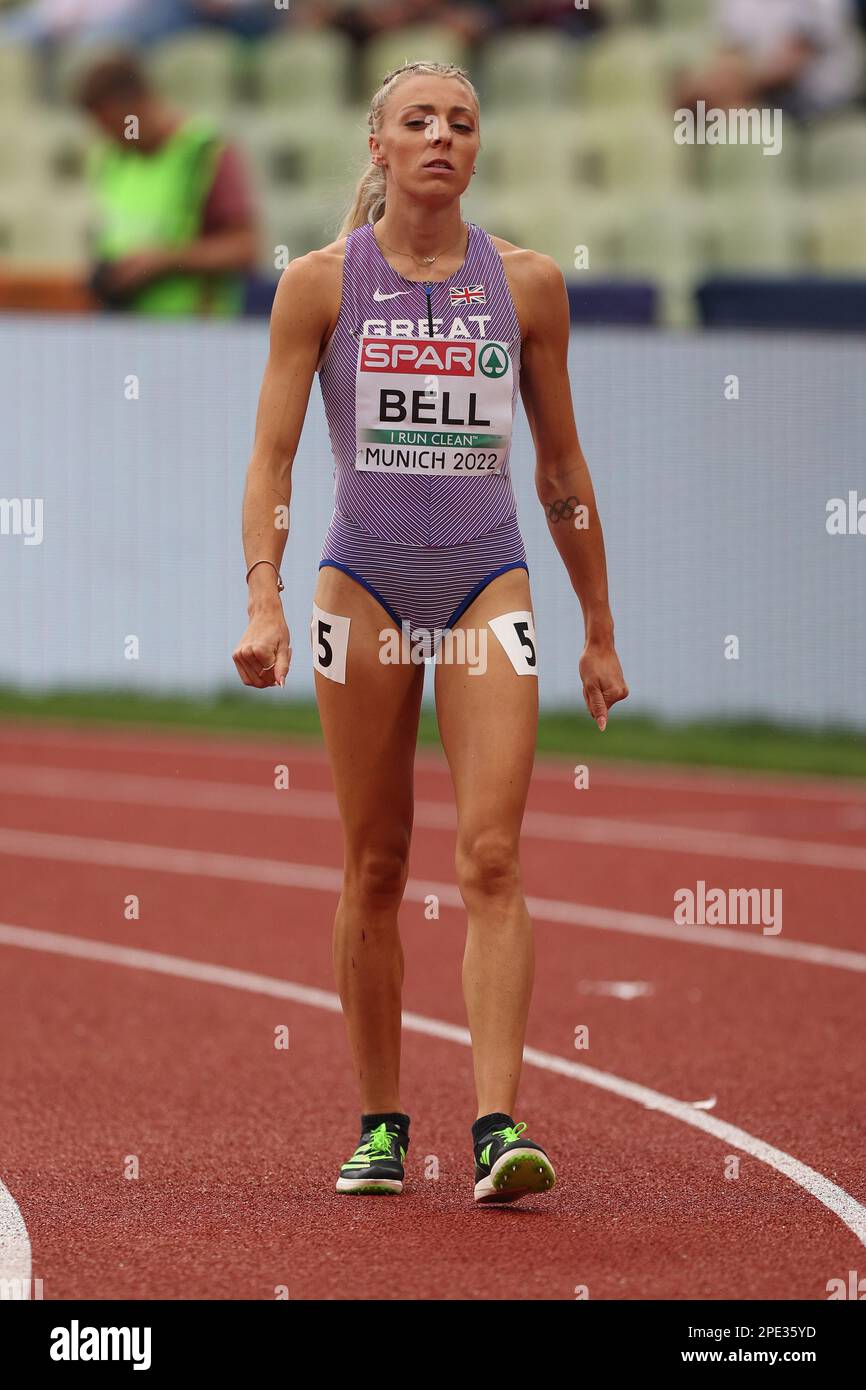 Alex Bell at the start of the 800m Semi Final at the European Athletics ...