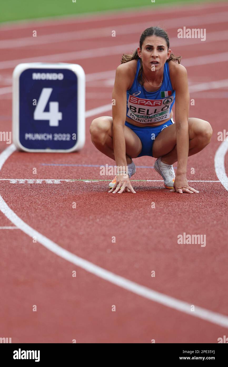 Elena BELLÒ after the 800m Semi Final at the European Athletics ...