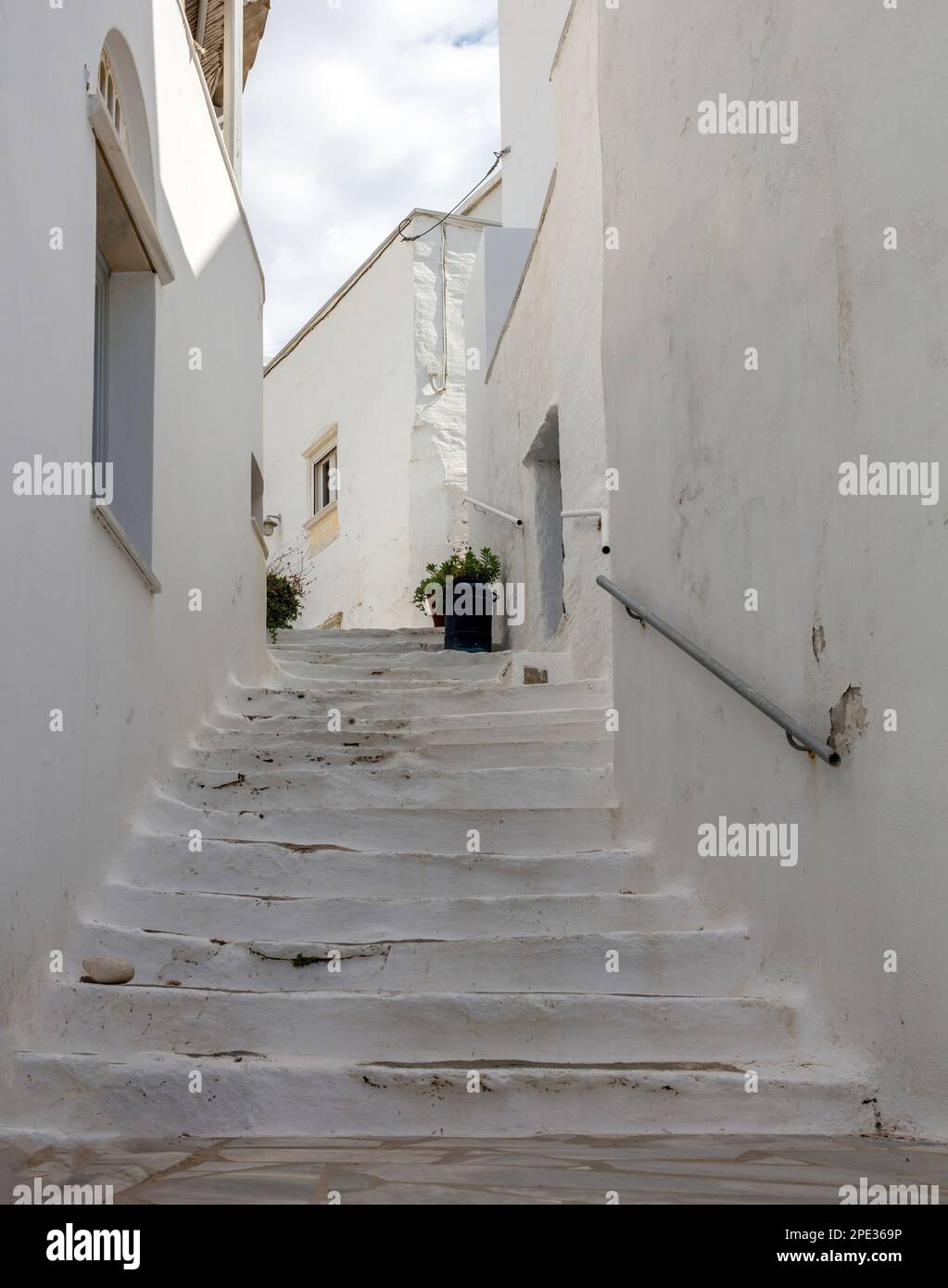 Greece. Tinos island of art, Cycladic architecture at Pyrgos village ...