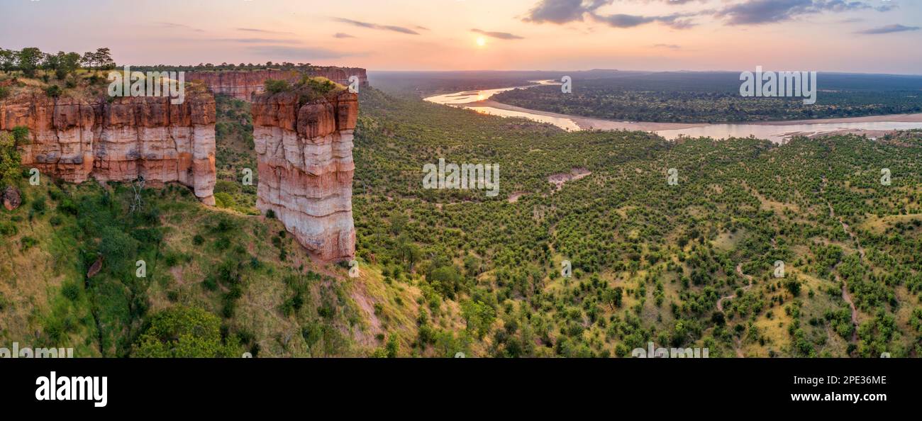 Panoramic of chilojo cliffs and under river hi-res stock photography ...