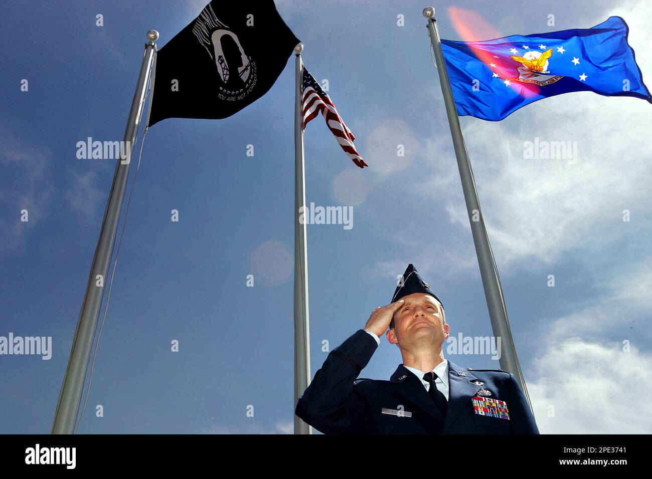 Col. David Ziegler, salutes the men and women, under his new command of ...