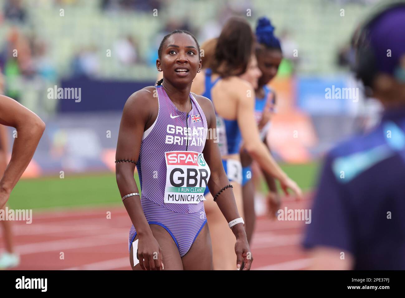 Bianca WILLIAMS after the 4*100m Heats at the European Athletics ...