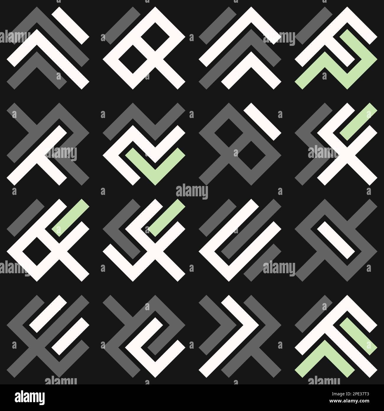 Asemic Glyph writing hieroglyph imitation generative illustration Stock ...