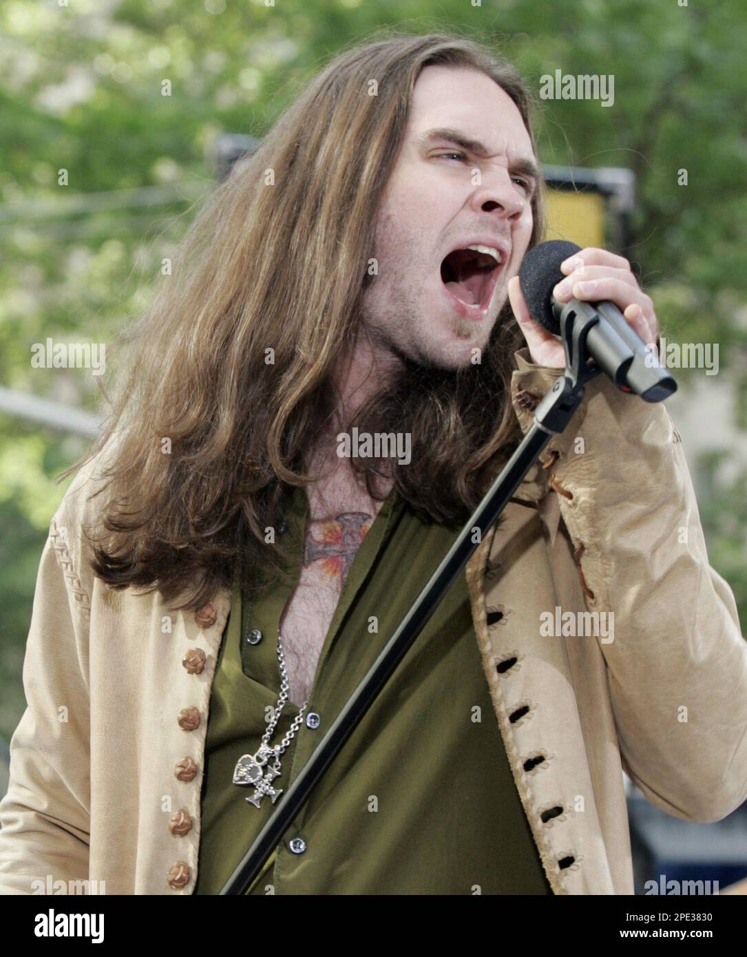 "American Idol" runner-up Bo Bice, from Helena, Ala., sings during his ...