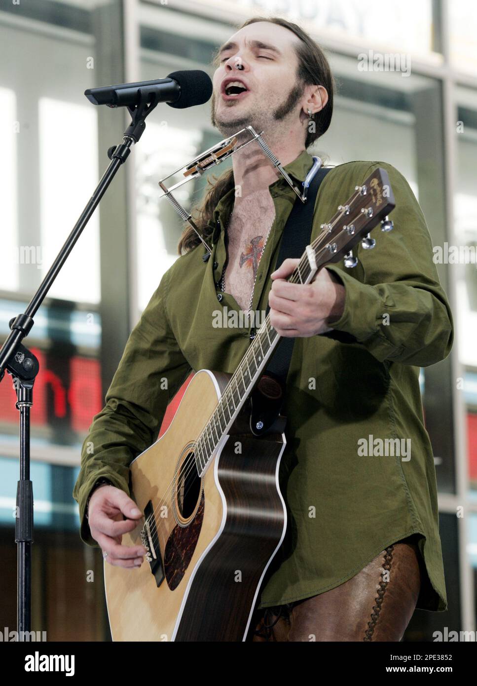 "American Idol" runner-up Bo Bice, from Helena, Ala., sings one of his ...