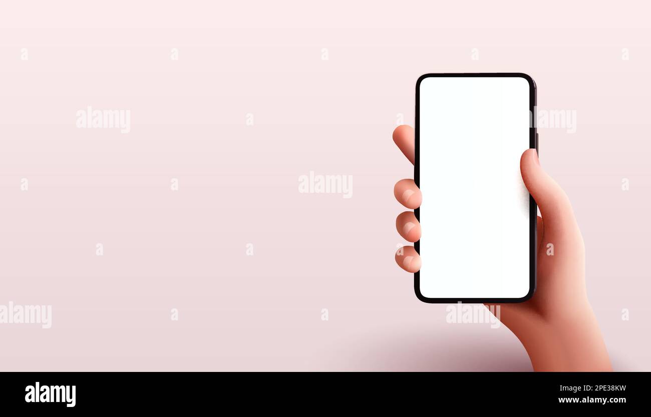 Smart phone using, hand hold gadget electronic. Vector illustration ...