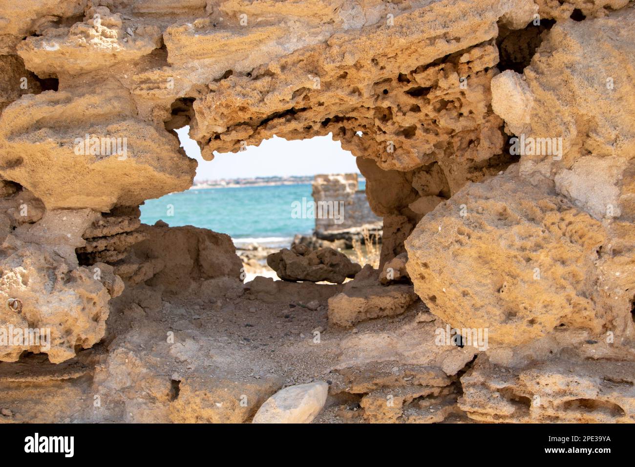 ruins of ancient tuna fishery in Avola, Sicily , Italy Stock Photo - Alamy