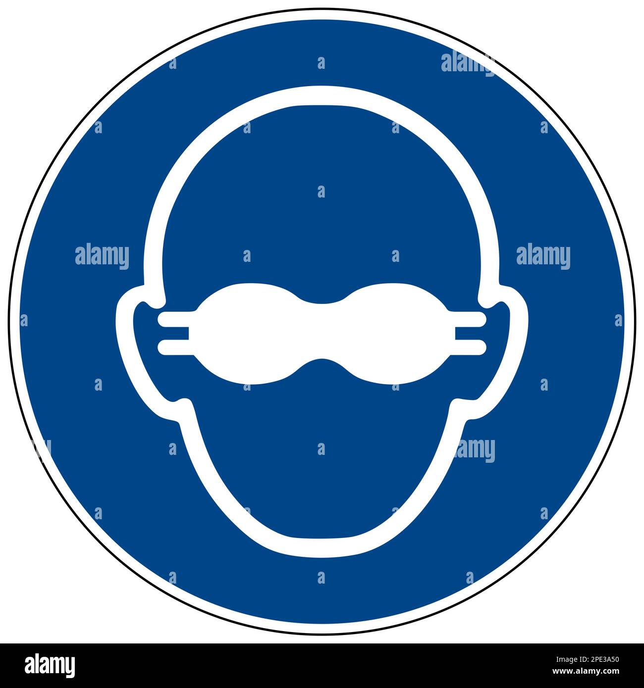ISO 7010 Opaque eye protection must be worn sign Stock Photo - Alamy ISO 7010 Opaque eye protection must be worn sign Stock Photo - Alamy