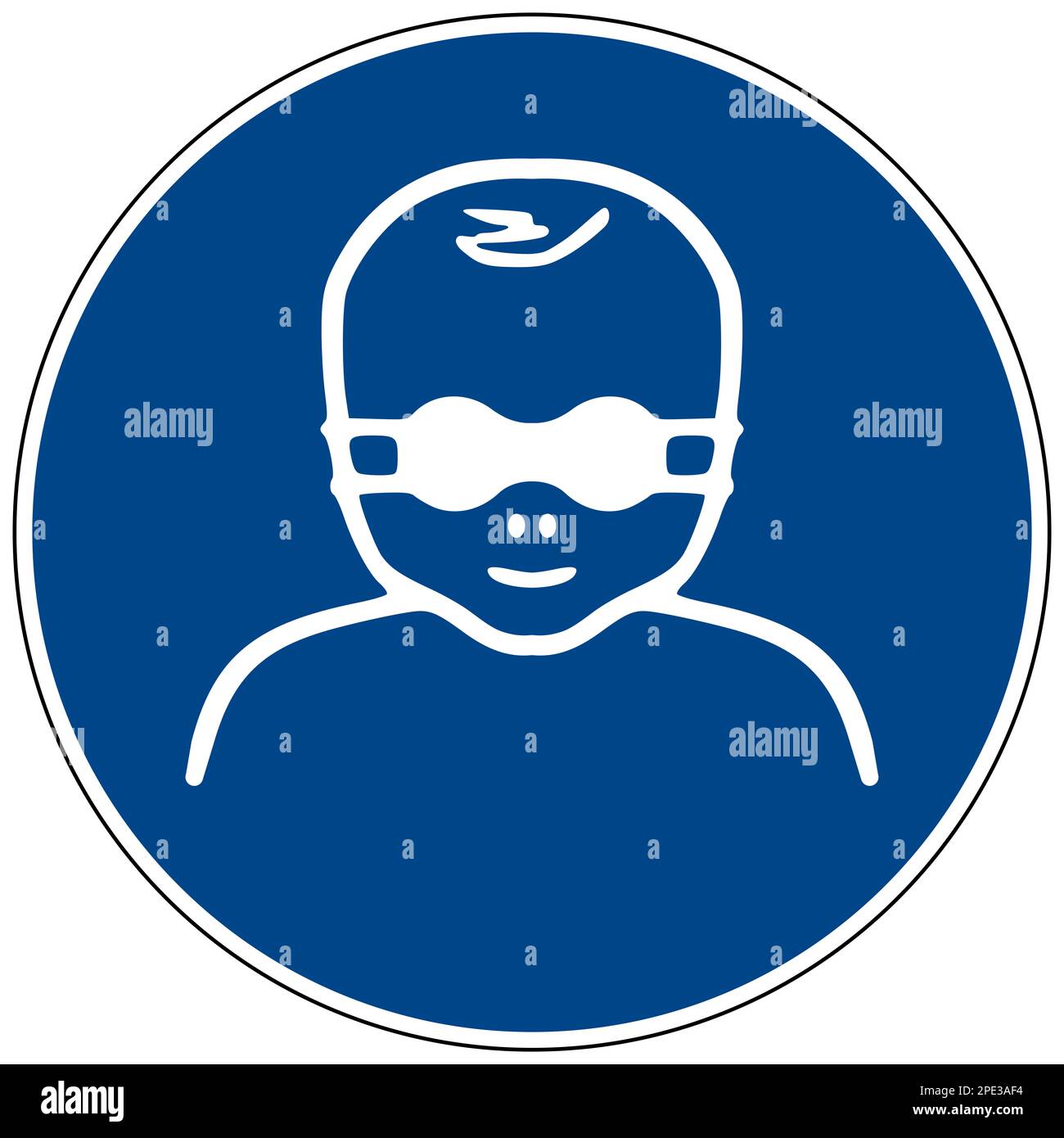 ISO 7010 Protect infants eyes with opaque eye protection sign Stock ...