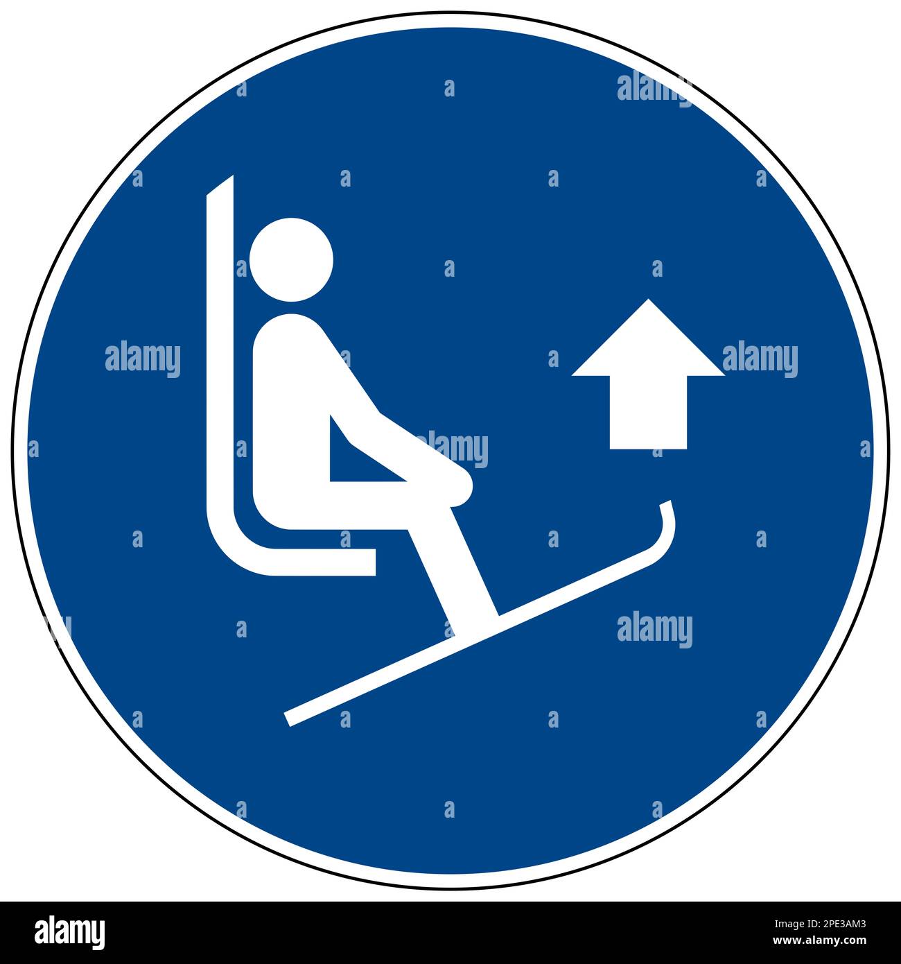 ISO 7010 Keep ski tips up sign Stock Photo - Alamy
