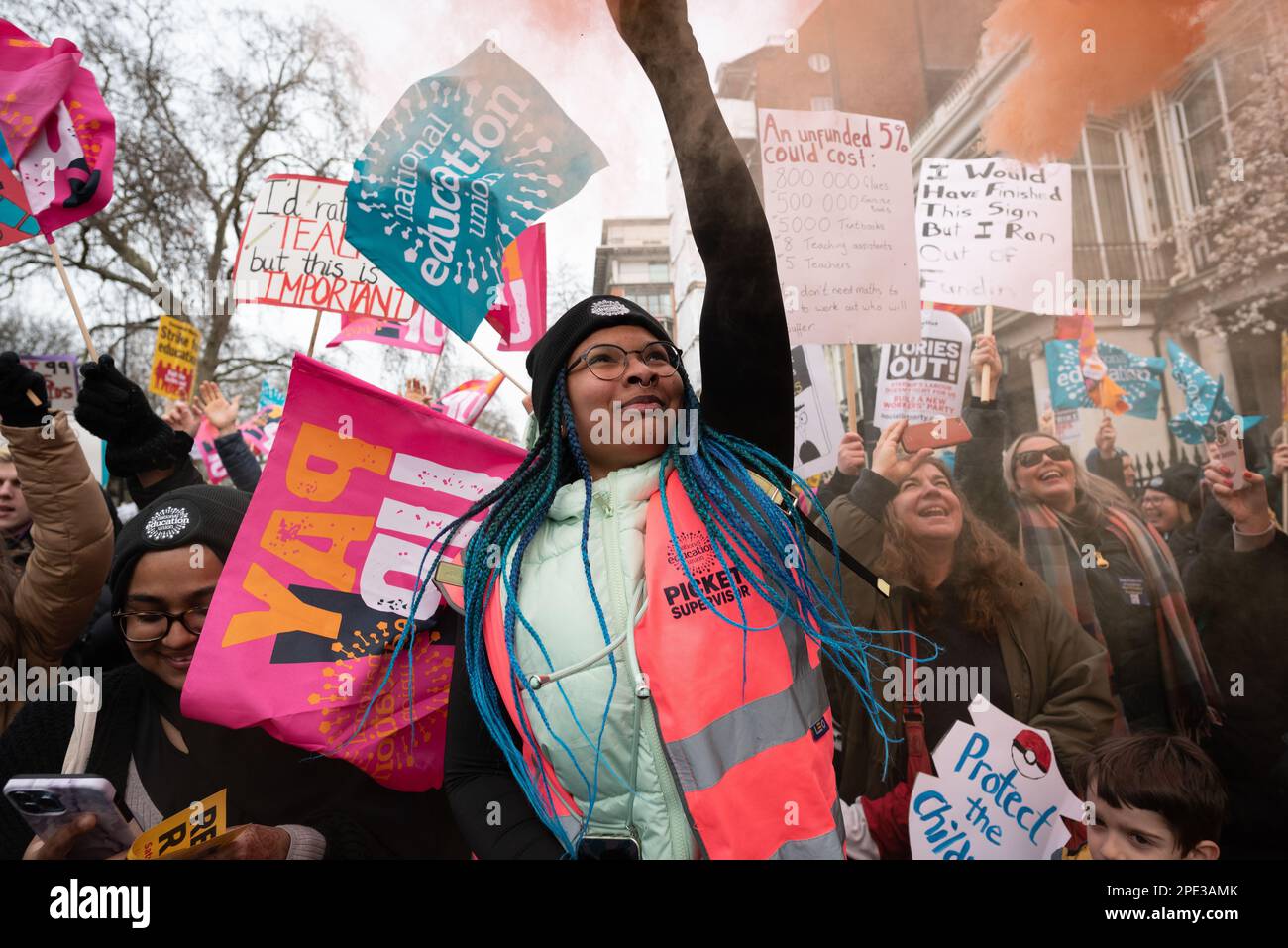 Tens of thousands of teachers, striking for fair pay and conditions ...