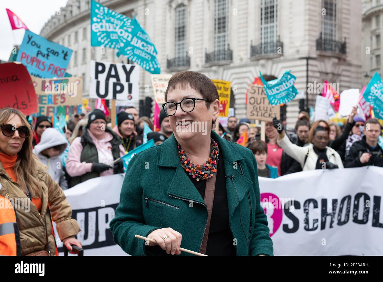 Save Our Schools demo - London, UK. 15 March, 2023. Thousands of ...