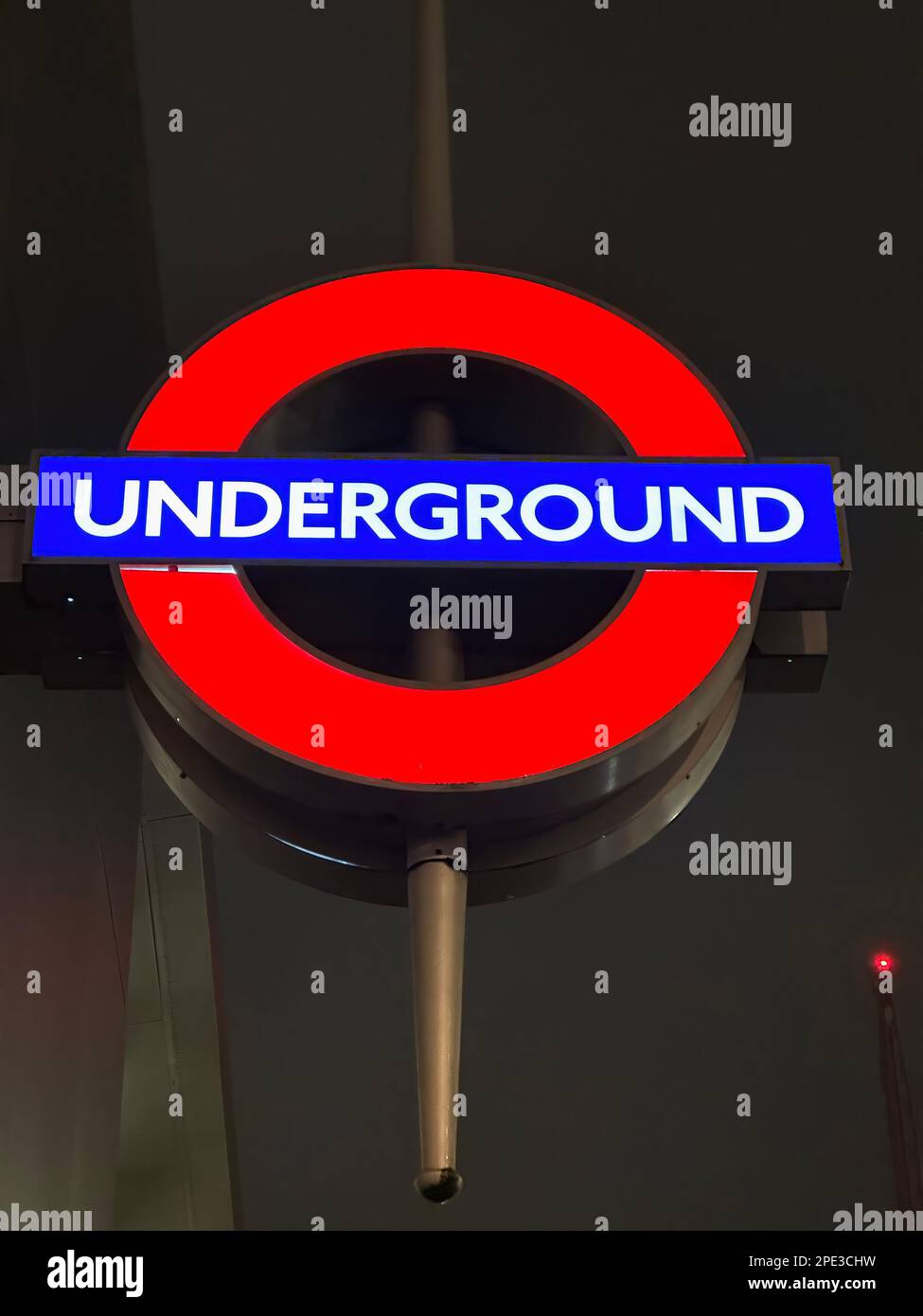 London, England - March 11 2023 : Underground London sign near ...