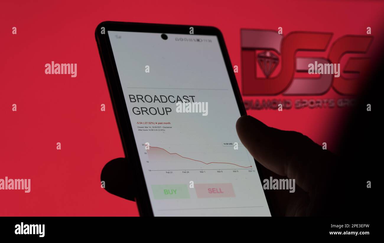 March 14th 2023. Investor analyzing the company's regional sports ...