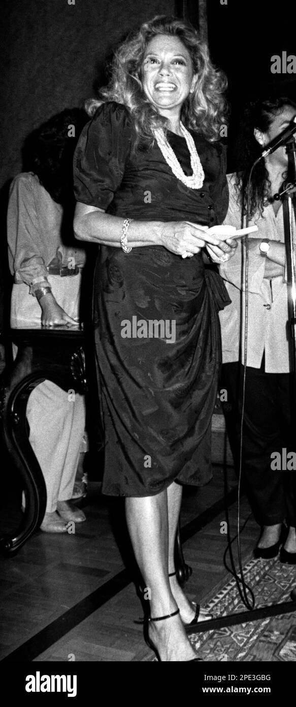 Italian actress Valeria Moriconi, shown in this 1986 file photo, has ...