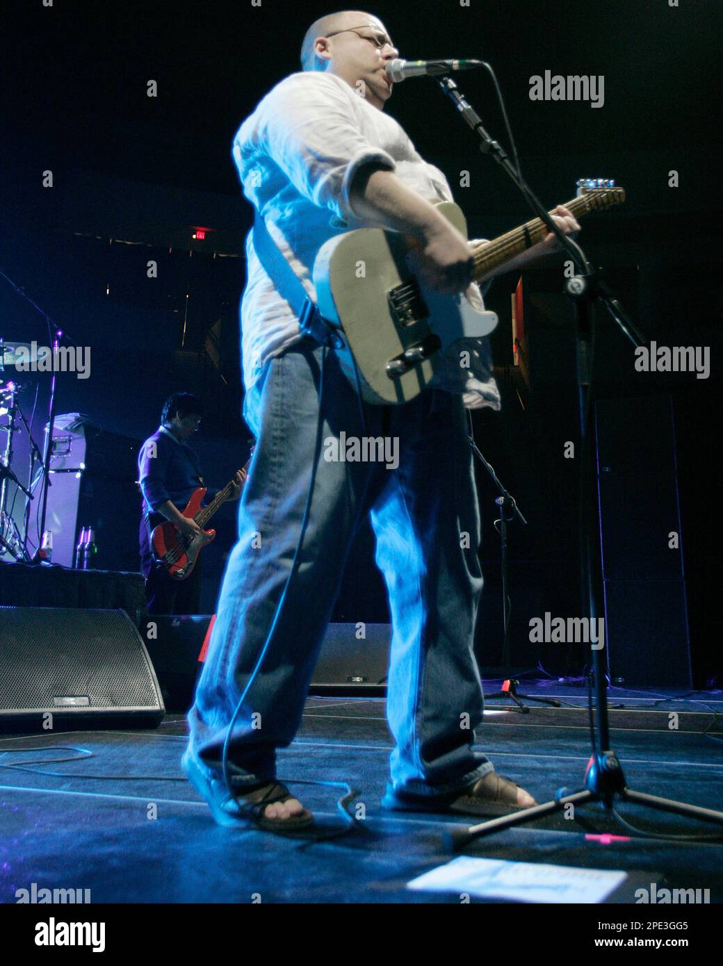Lead vocalist and guitarist Frank Black of The Pixies performs with the ...