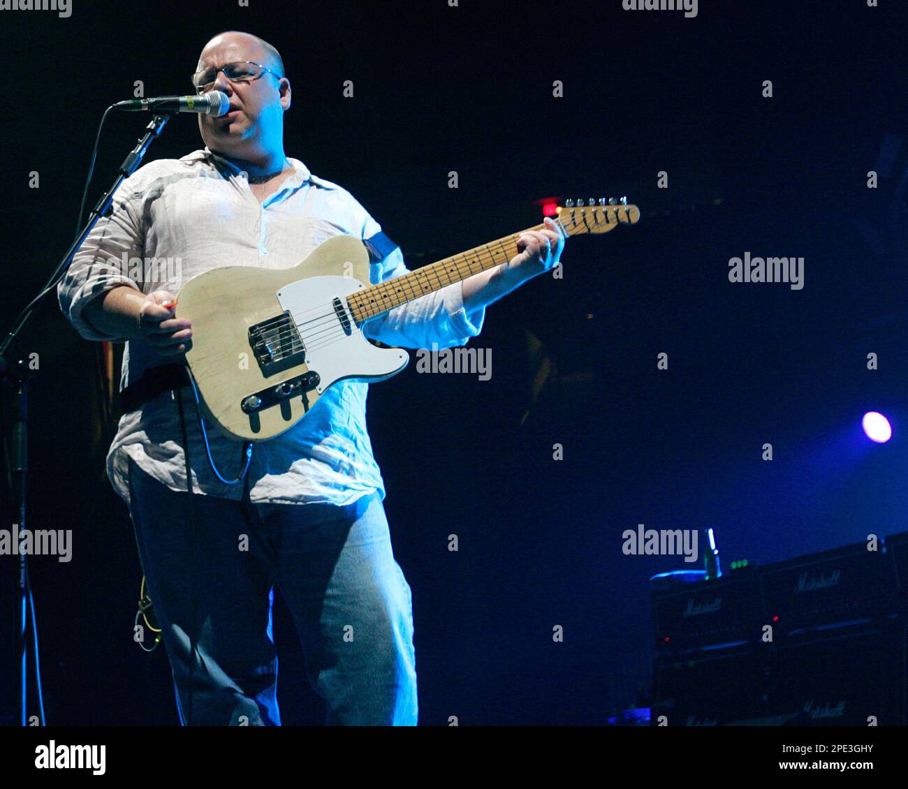 Lead vocalist and guitarist Frank Black of The Pixies performs with the ...
