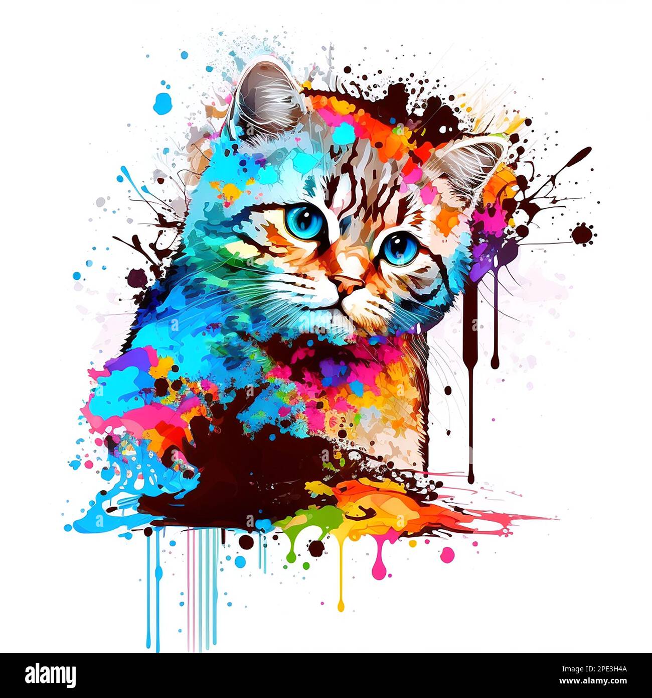 Splashed colours hi-res stock photography and images - Alamy