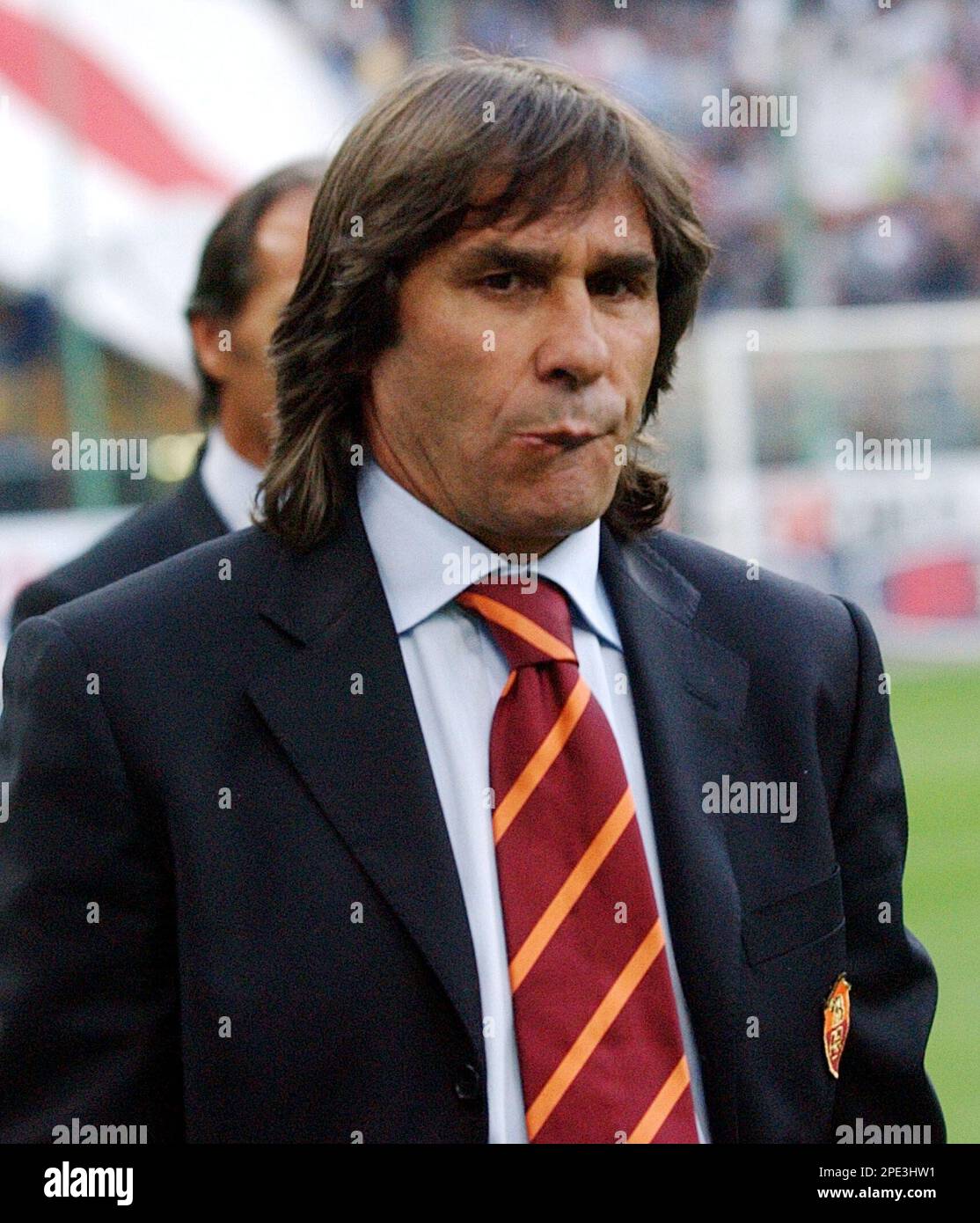 A. S. Roma coach Bruno Conti arrives prior to the start of the Italian ...