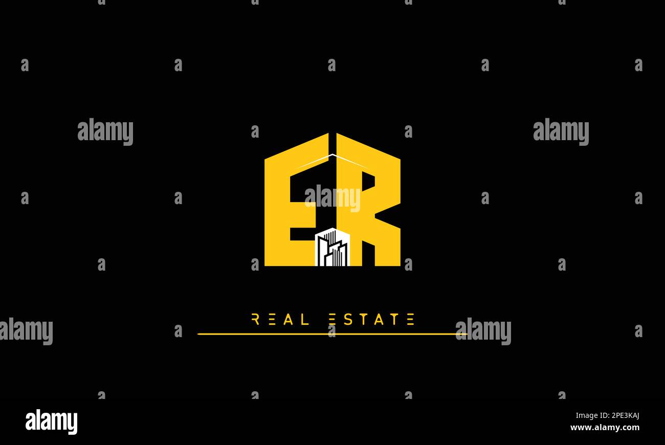 Er real estate logo hi-res stock photography and images - Alamy