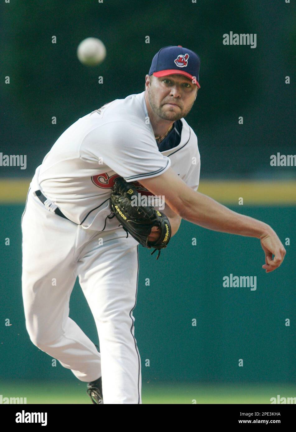Cleveland Indians' Jake Westbrook pitches against the Colorado Rockies ...