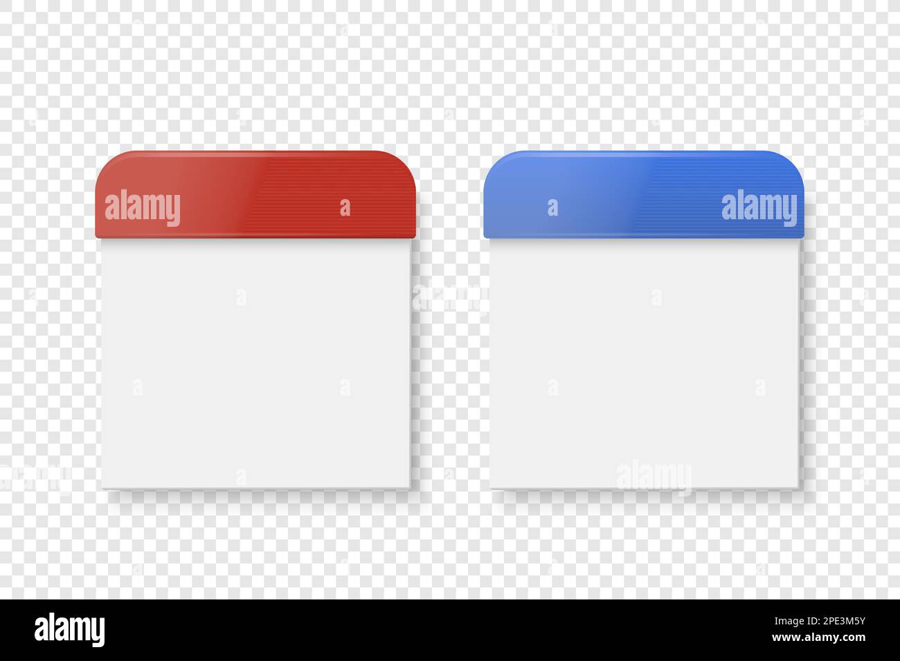 Vector 3d Realistic Paper Classic Simple Minimalistic Red and Blue ...