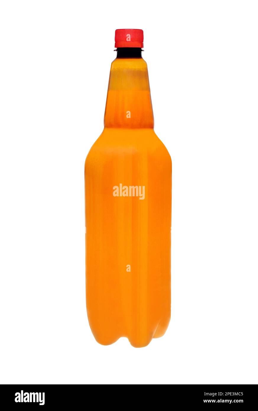 Fizzy drink in a plastic bottle isolated on white background Stock ...