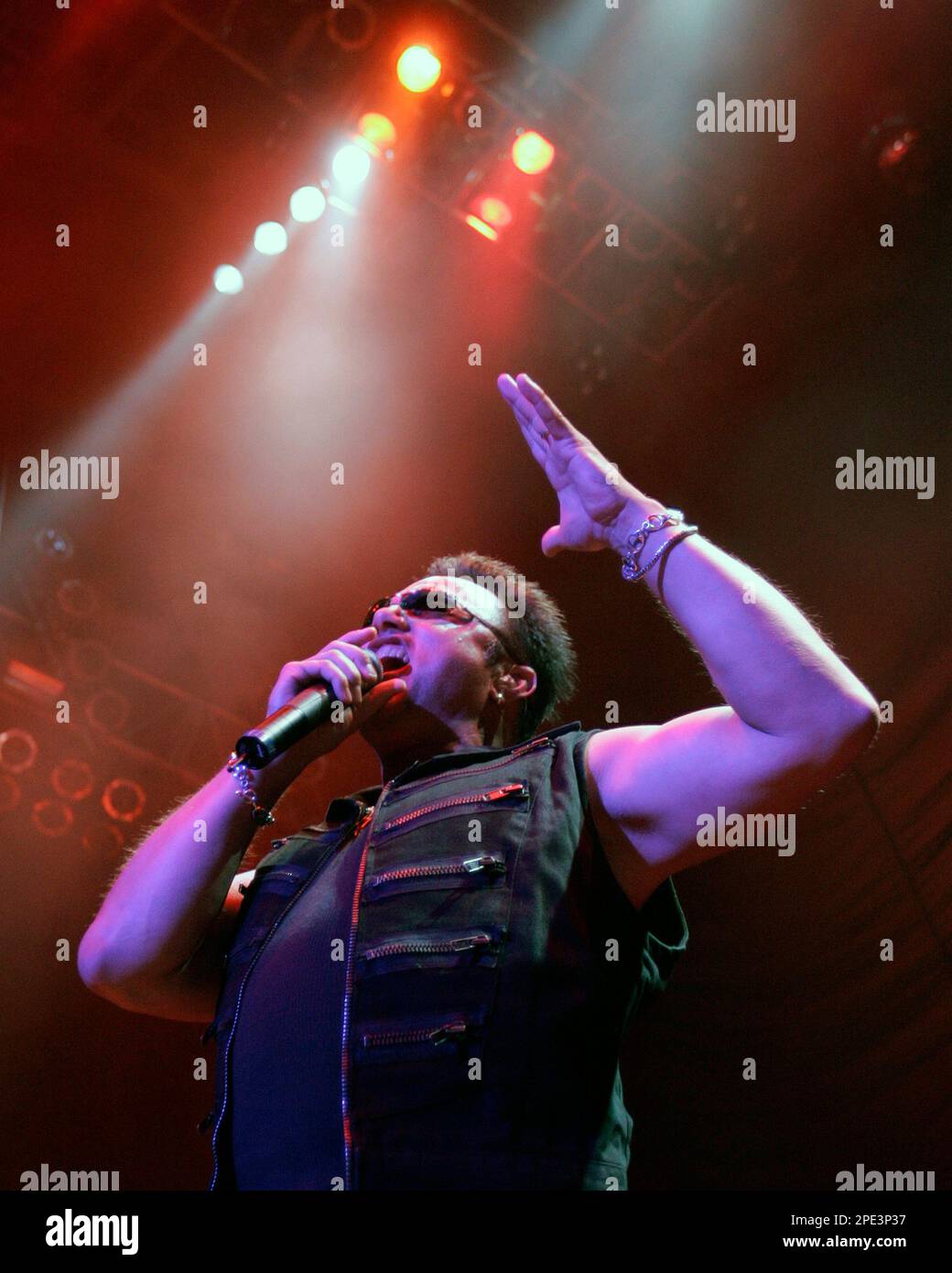 Lead singer Geoff Tate of the Seattle based heavy metal band ...