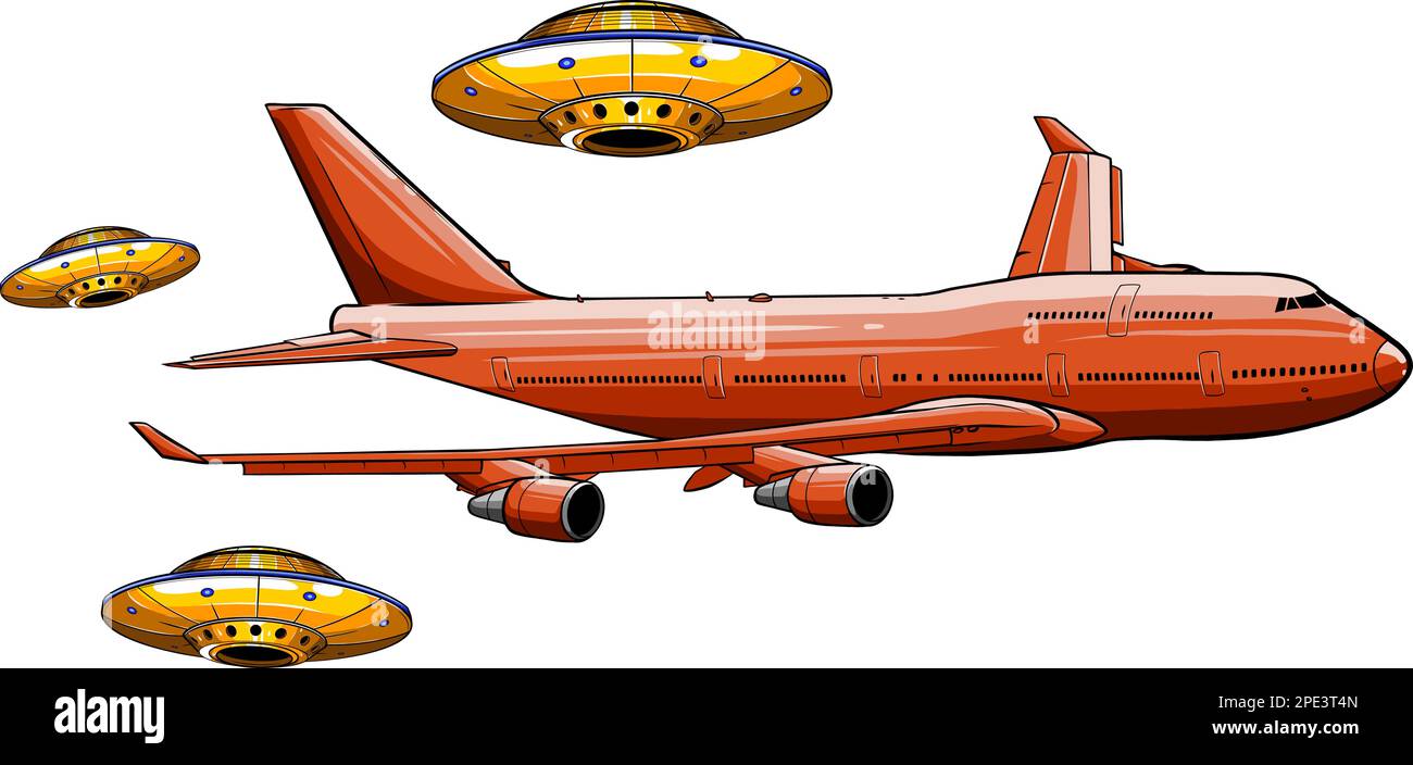 Set of flying saucers, illustration vector Stock Vector Image & Art - Alamy