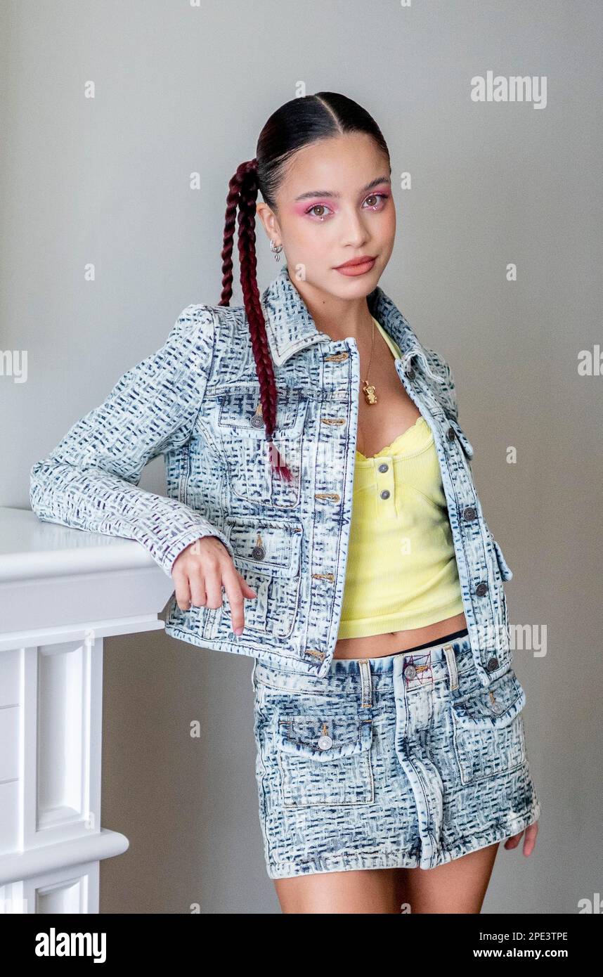 Argentine singer Emilia Mernes poses during an interview for Europa ...