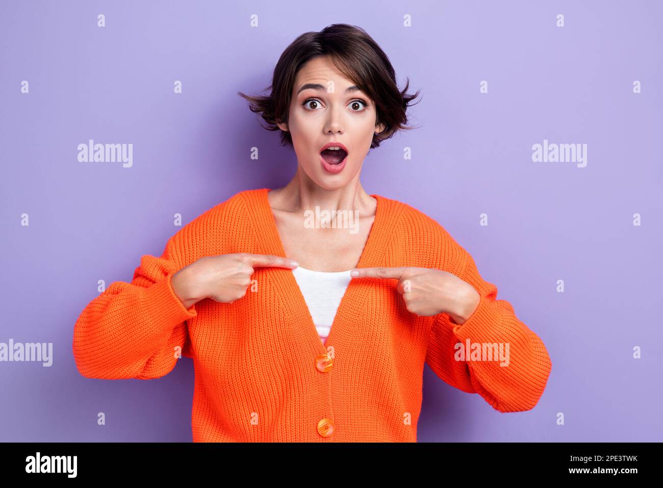 Photo of surprised astonished positive lady cant imagine win ...