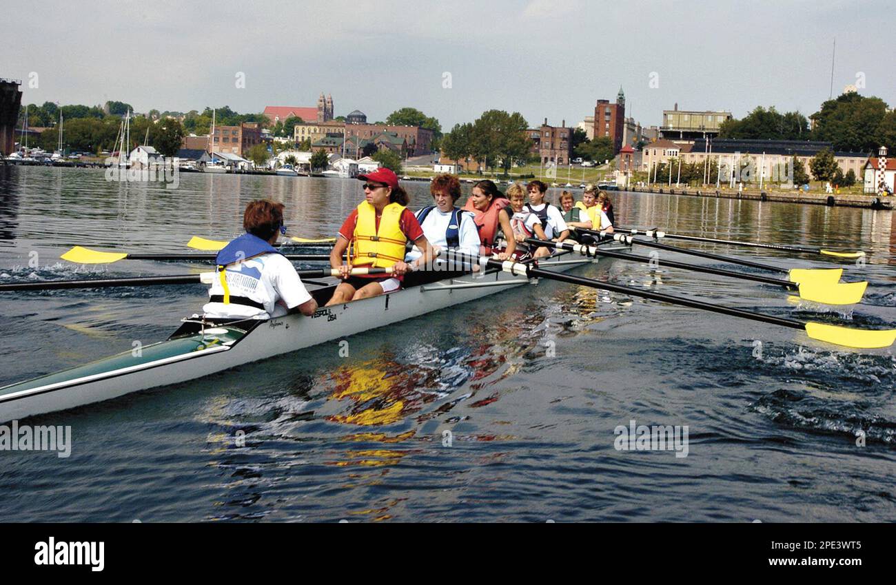 Rowers, from left, Ginny Davis, Audrey Johnson, Donna Beauchaine, Sarah ...