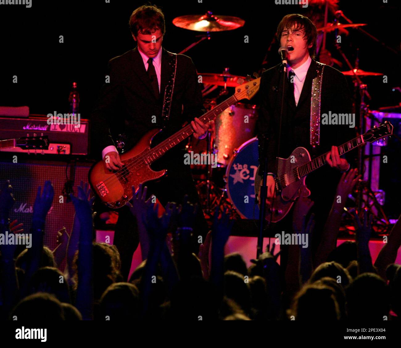 Bassist Ethan Mentzer and lead vocalist Eric Dill of the Boston based ...