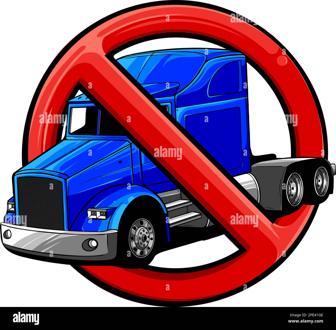 Truck cars forbidden. Safety Sign truck. Truck traffic signs are ...