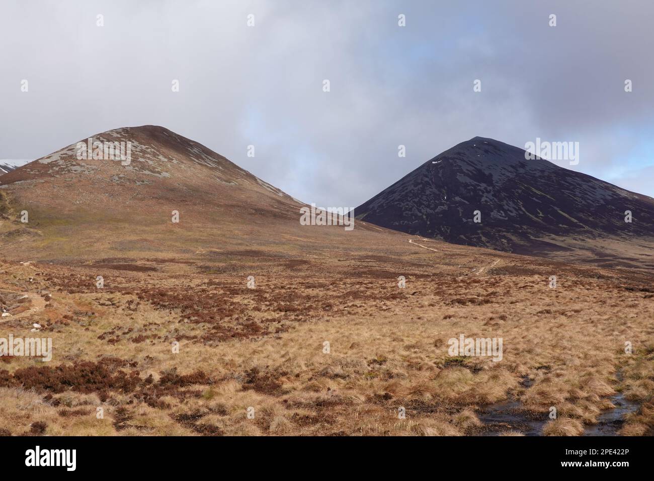 Airgiod Bheinn a pyramid of rock attached to the Beinn a Ghlo mountain ...
