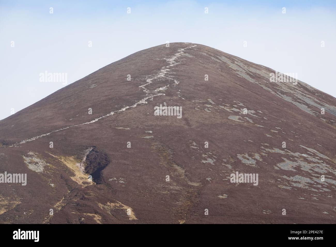 Foothpath scars the side of Carn Liath the first Munro of threebnon the ...