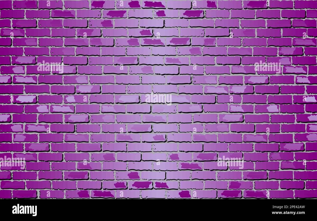 Shiny Purple brick wall - Illustration, Shades of Purple brick wall ...