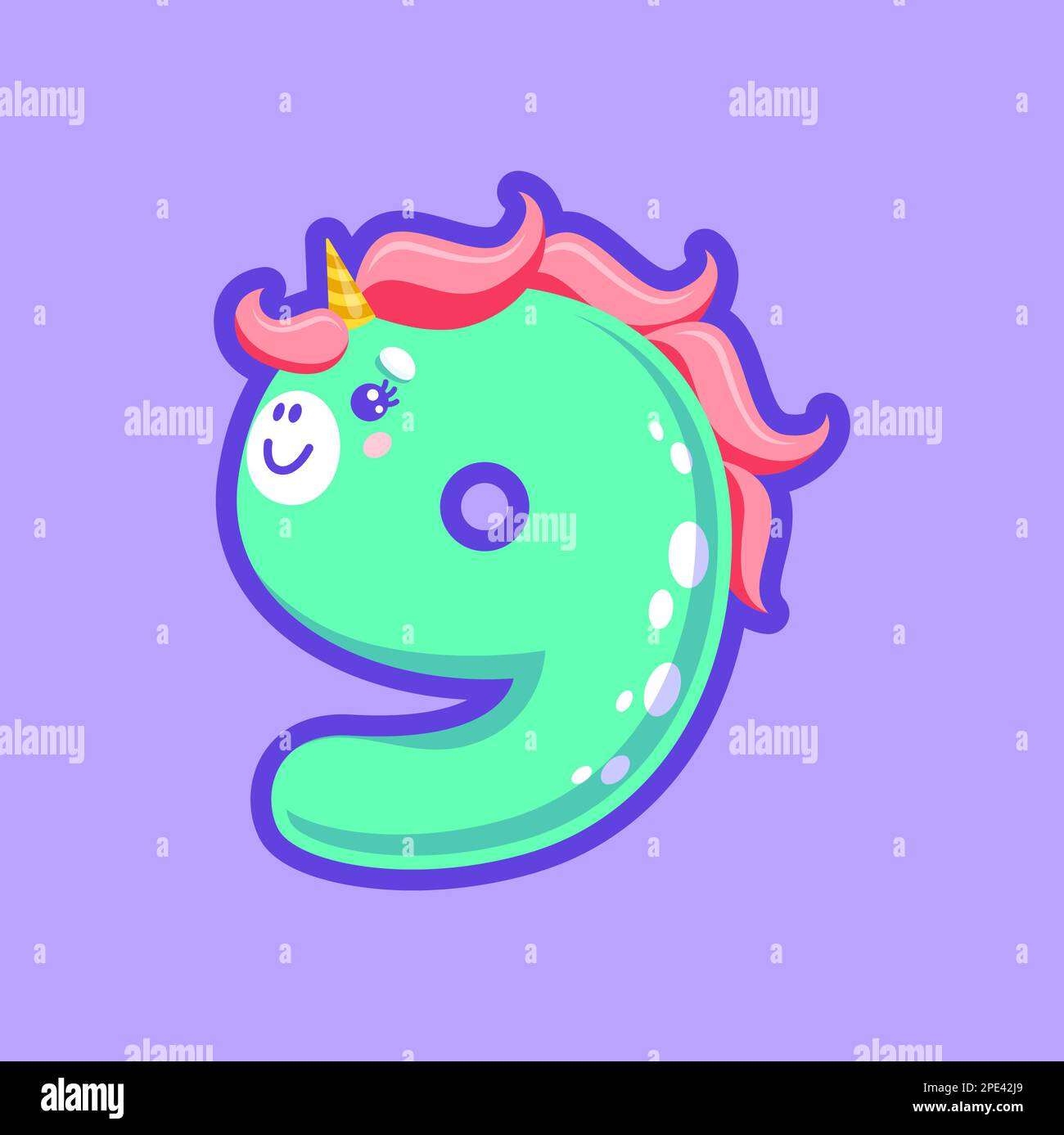 Number nine dream Stock Vector Images - Alamy