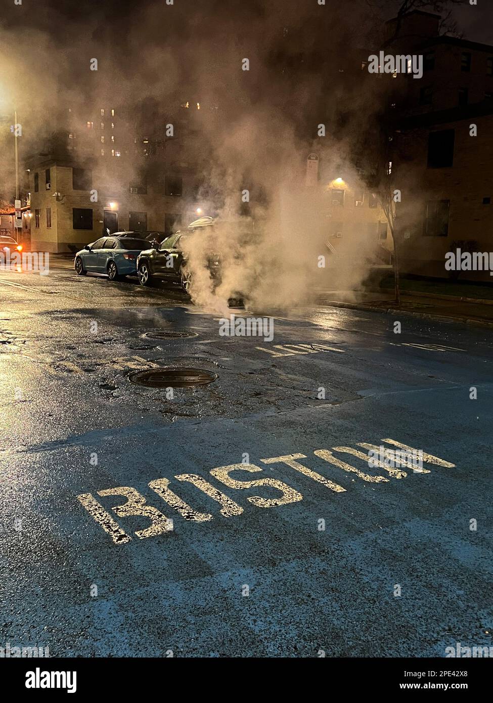 Boston sign painted onto Harrison Avenue in Boston Massachusetts Stock ...