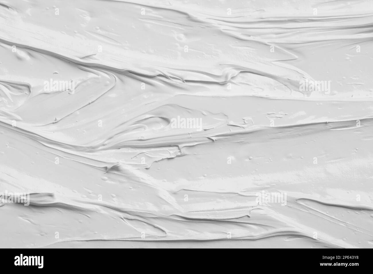 Texture of white oil paint as background, closeup Stock Photo - Alamy