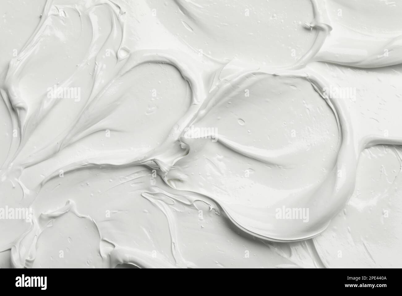 Texture of white oil paint as background, closeup Stock Photo - Alamy