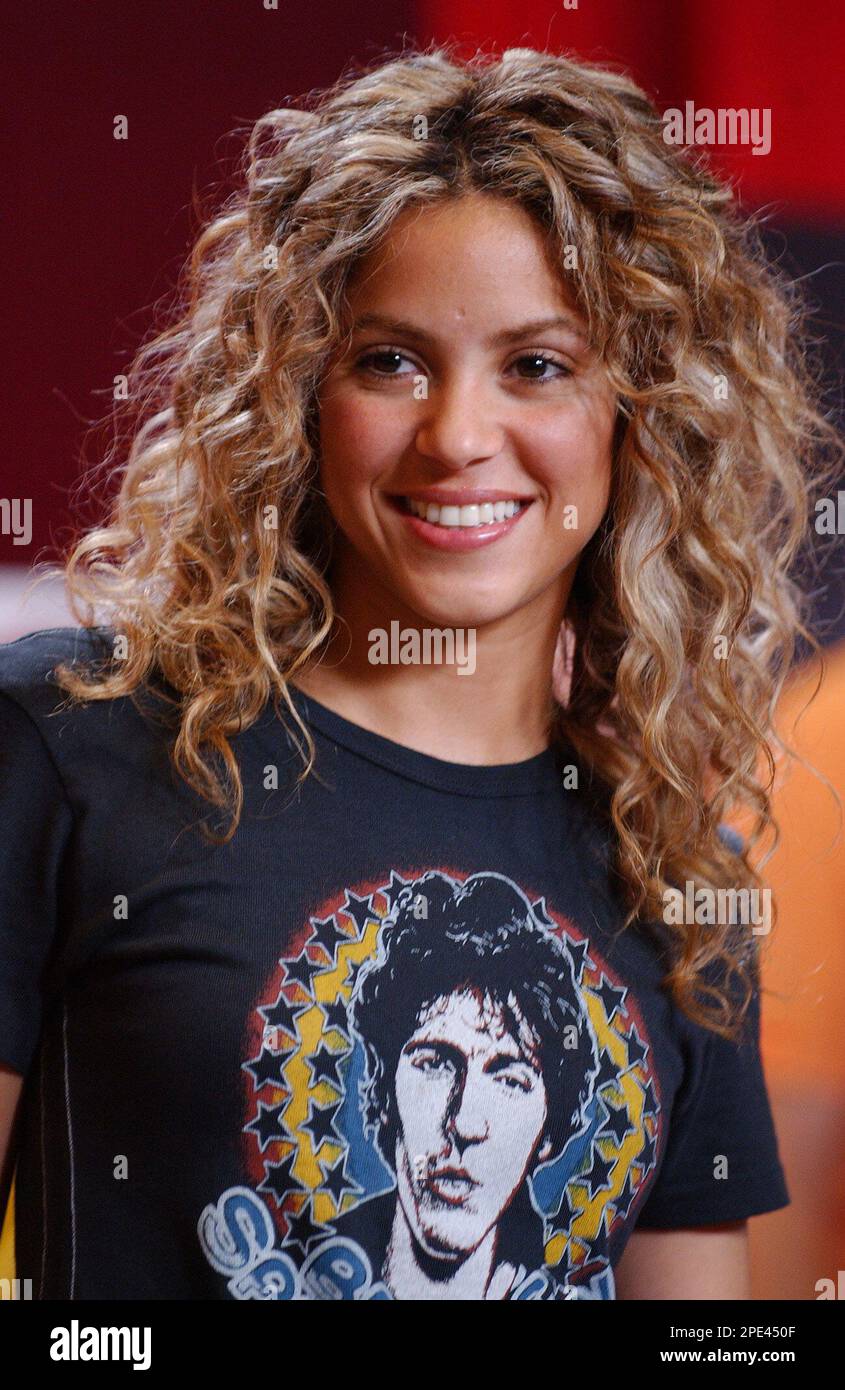 Shakira, the international Lebanese/Colombian music superstar arrives ...