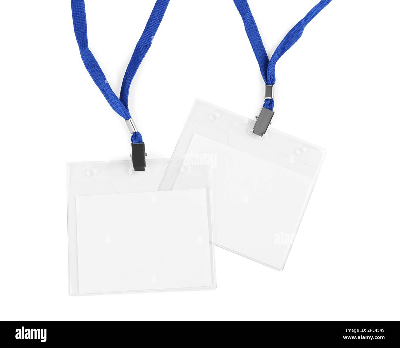 Blank badges on white background. Mockup for design Stock Photo - Alamy