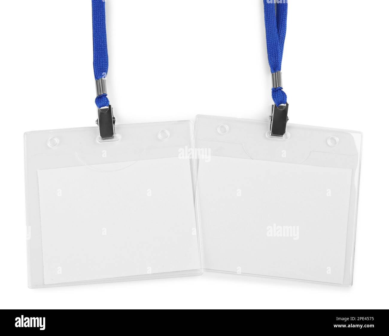 Blank badges on white background. Mockup for design Stock Photo - Alamy