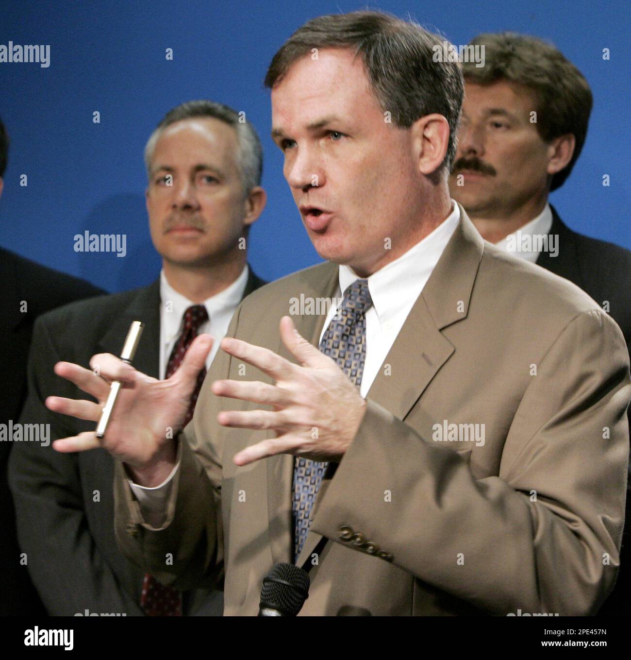 U.S. Attorney Patrick Fitzgerald, with special agents in charge ...