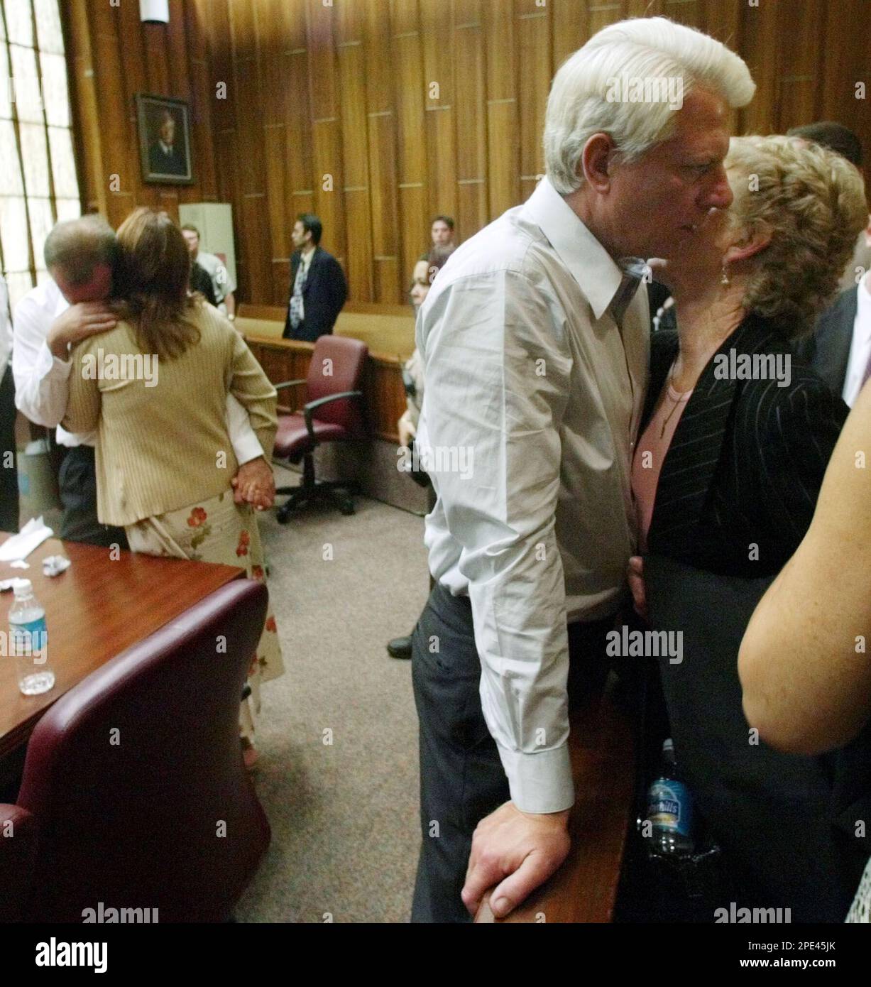 Former America West pilots Thomas Cloyd, second from right, and ...