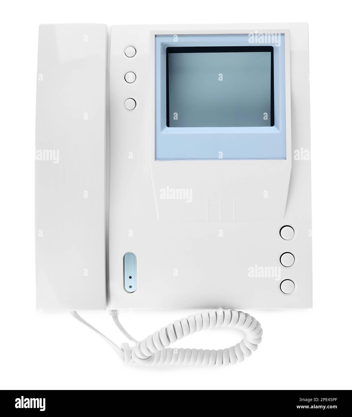 Intercom base station with handset isolated on white Stock Photo - Alamy