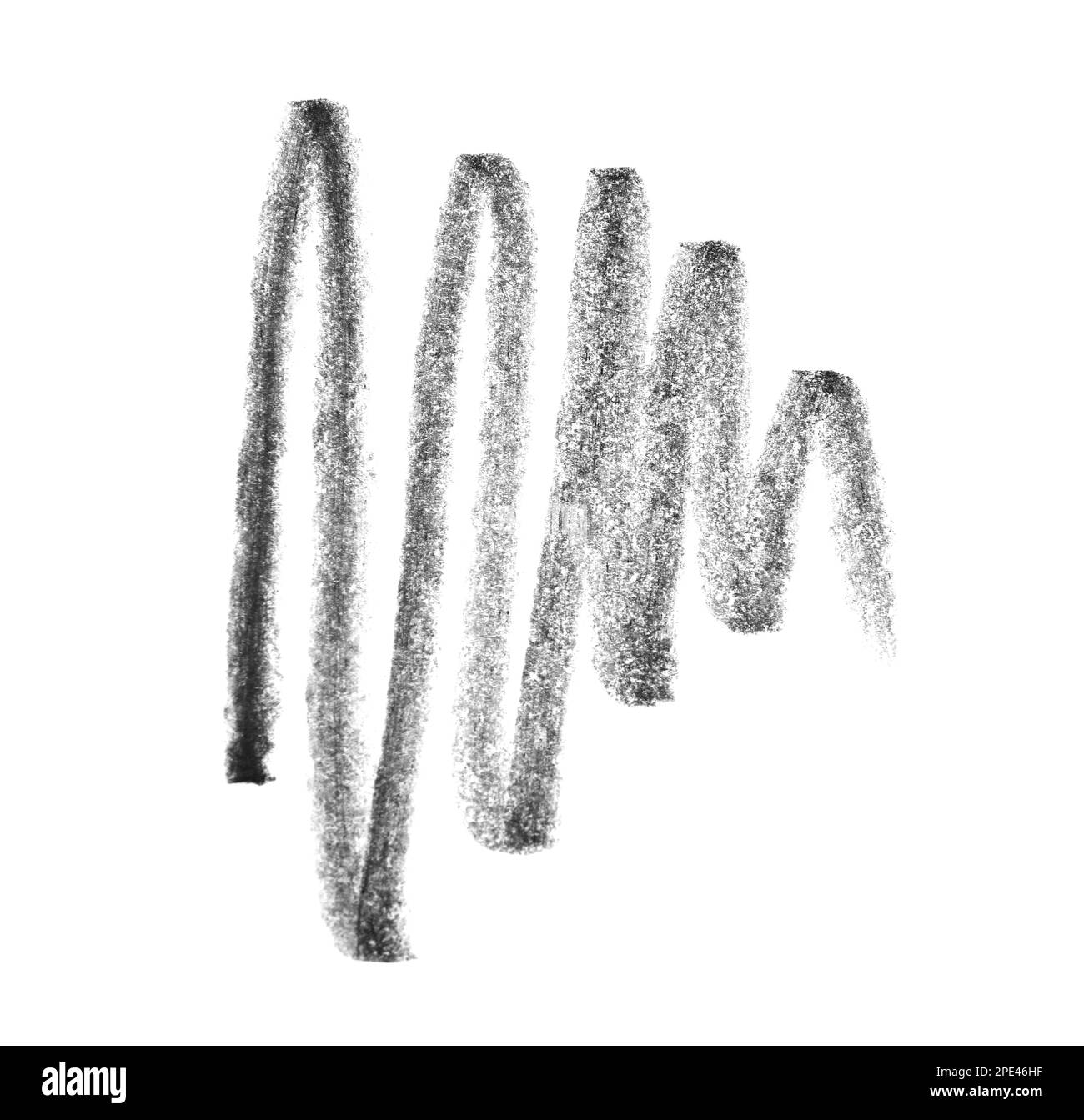 Hand drawn pencil scribble on white background, top view Stock Photo ...