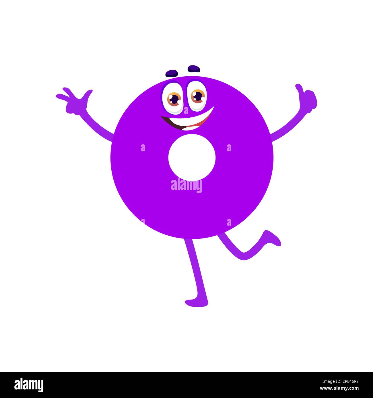 Ring math shape character, round circle with hole in center geometric ...