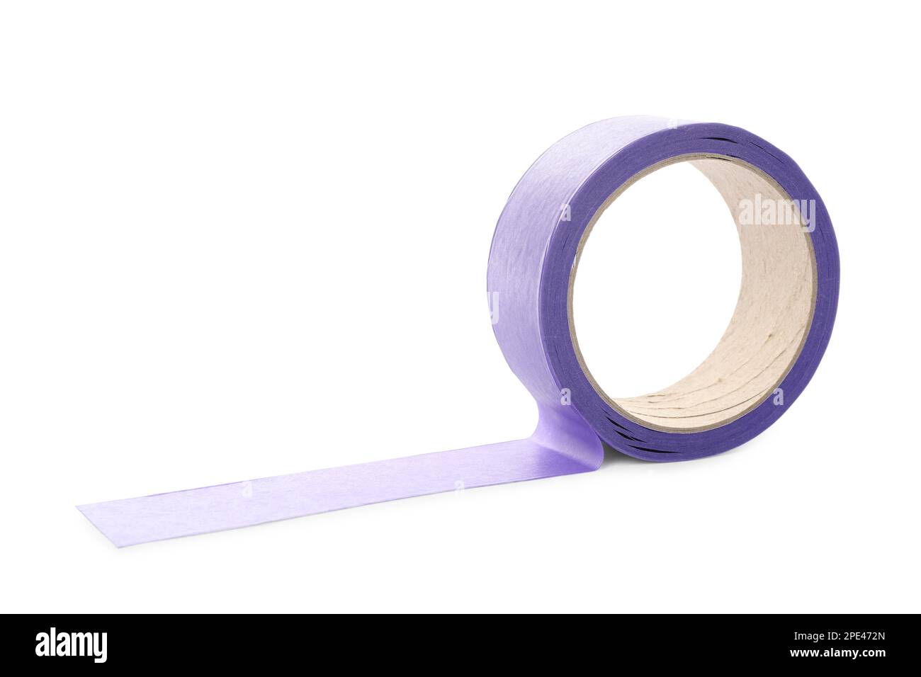 Roll of violet adhesive tape isolated on white Stock Photo - Alamy